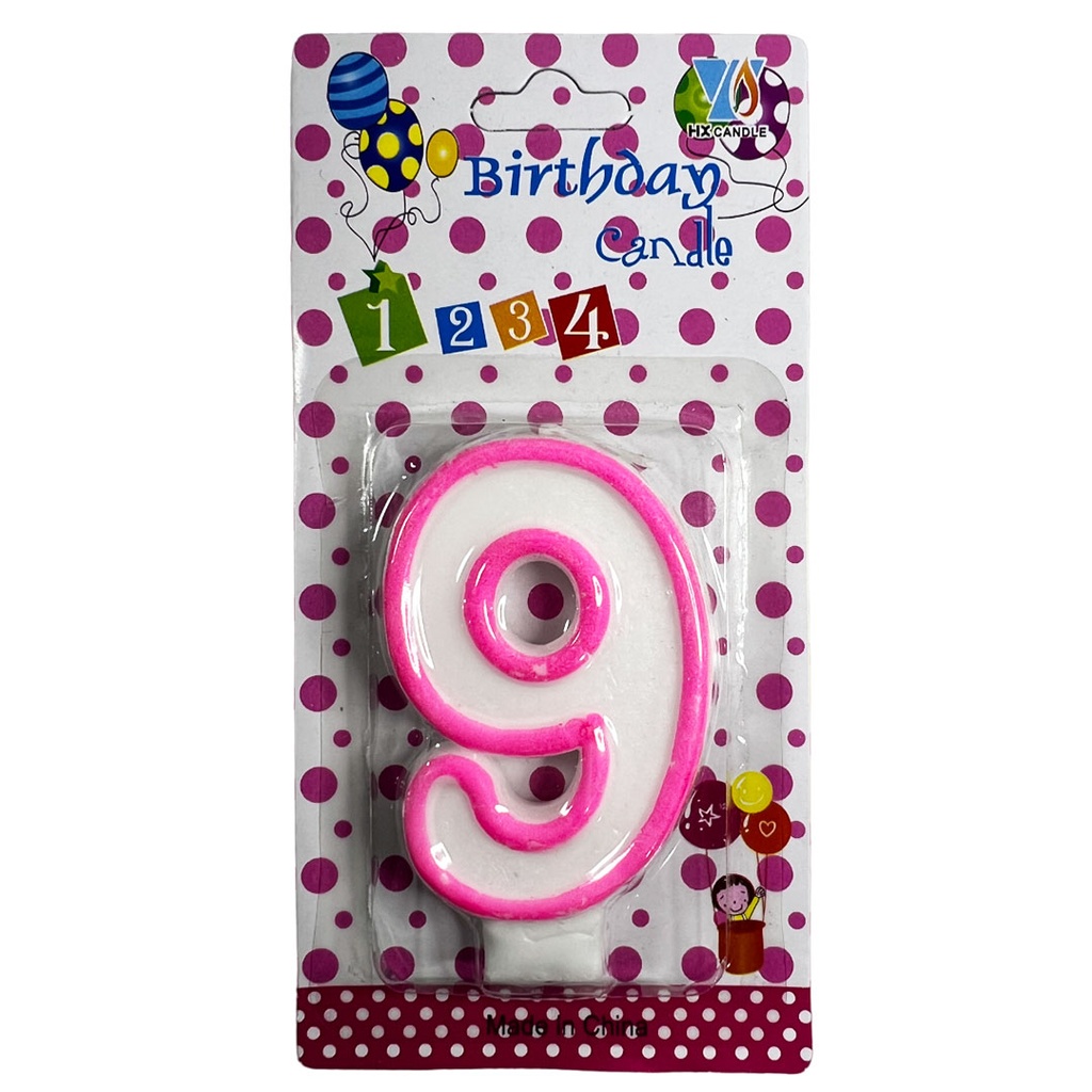 vela no.9 rosado | Jumbo