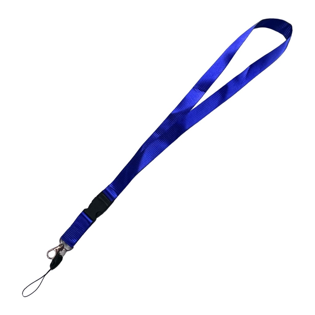 cinta porta-gafete, dacron, azul reflex, 50*2 centimetros, mendel con ...